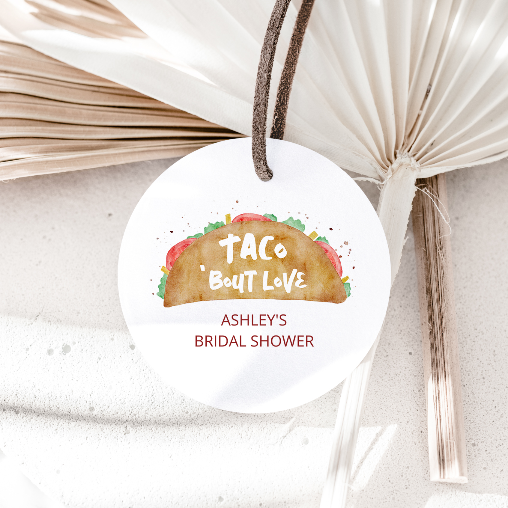 Taco 'Bout Love Gift Tags for Bridal Showers