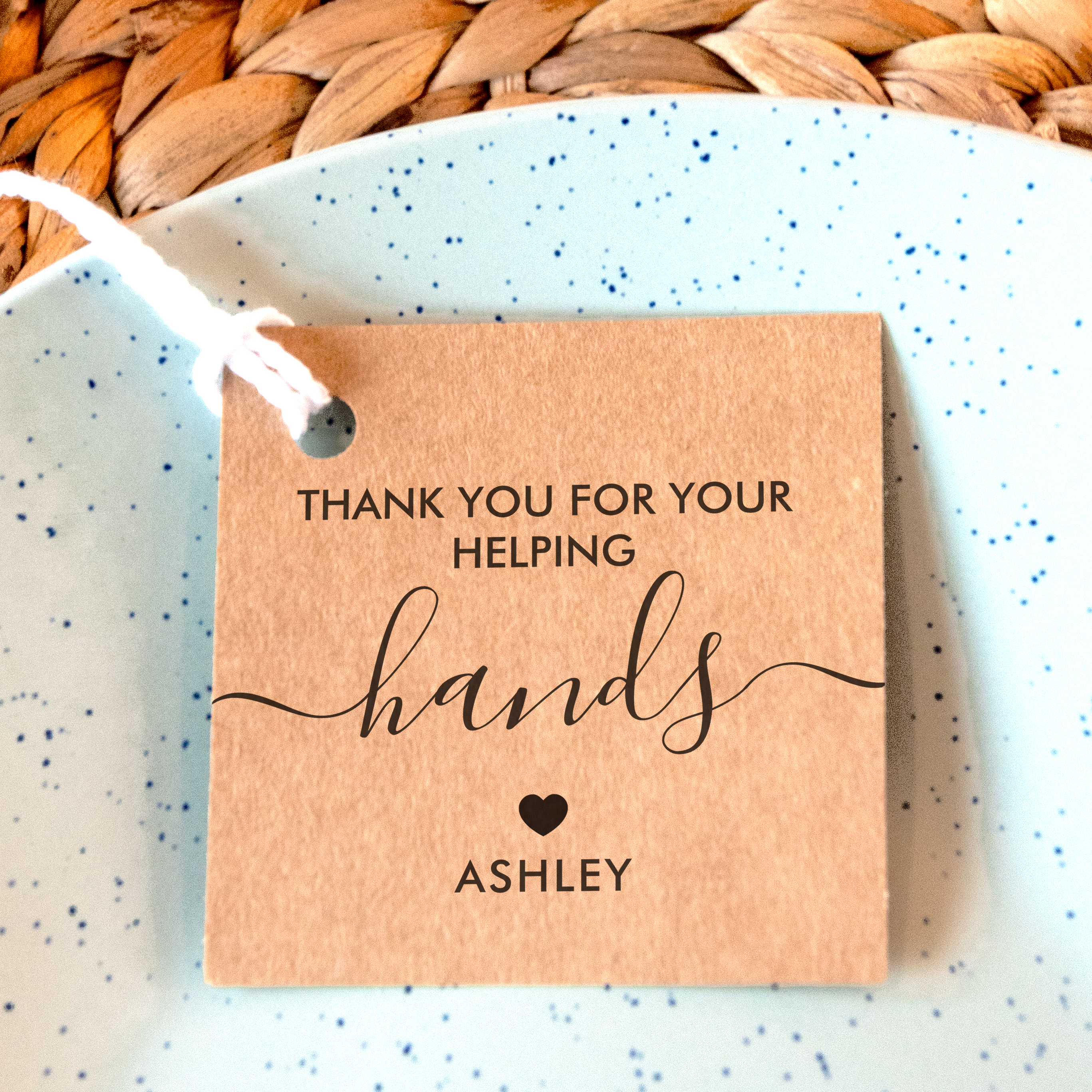 Thank You for Your Helping Hands Gift Tags