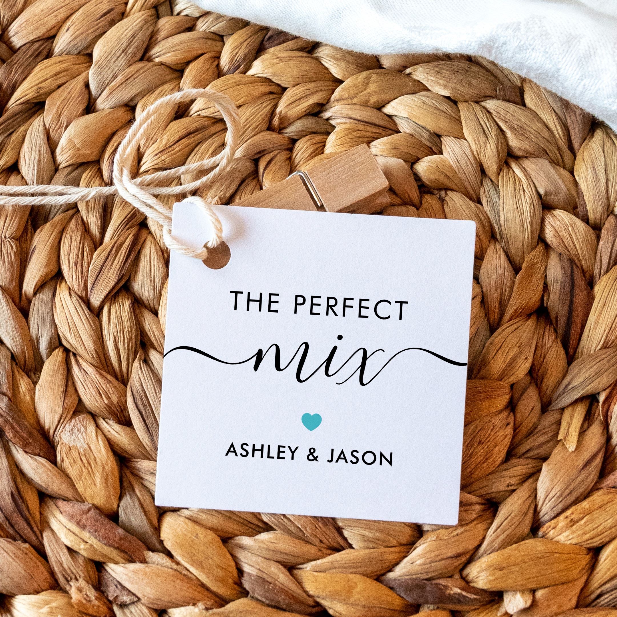 The Perfect Mix Wedding Favor Gift Tags